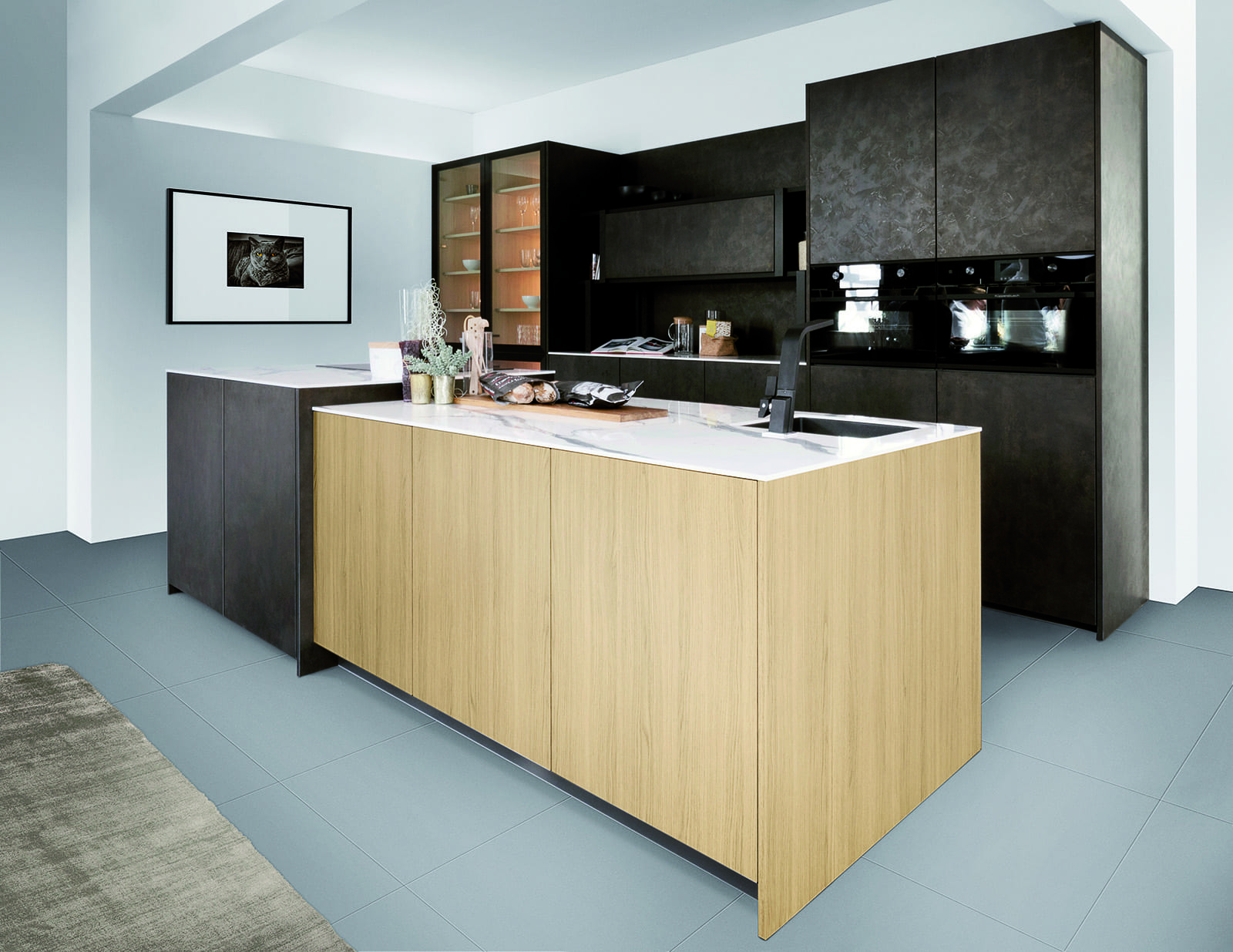 Metallic and Metallic Look Kitchens - Such Designs